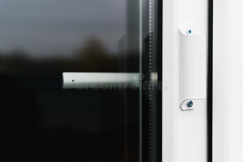 Internal and External Plastic Door Handles Stock Photo - Image of ...