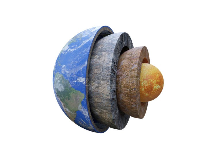 Earth Structure Division Layers Stock Illustrations – 25 Earth ...