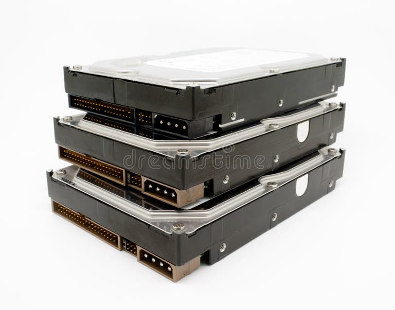 Internal Hard Disk Drives, Stacked Stock Photo - Image of megabyte ...