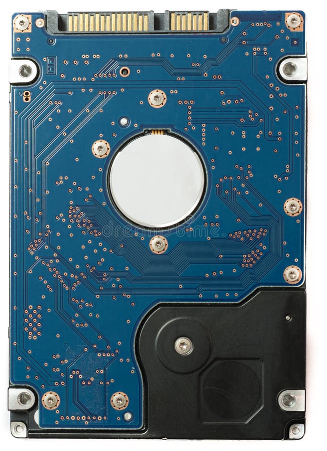 Internal Hard Drive Backside Stock Image - Image of data, disk: 50754403
