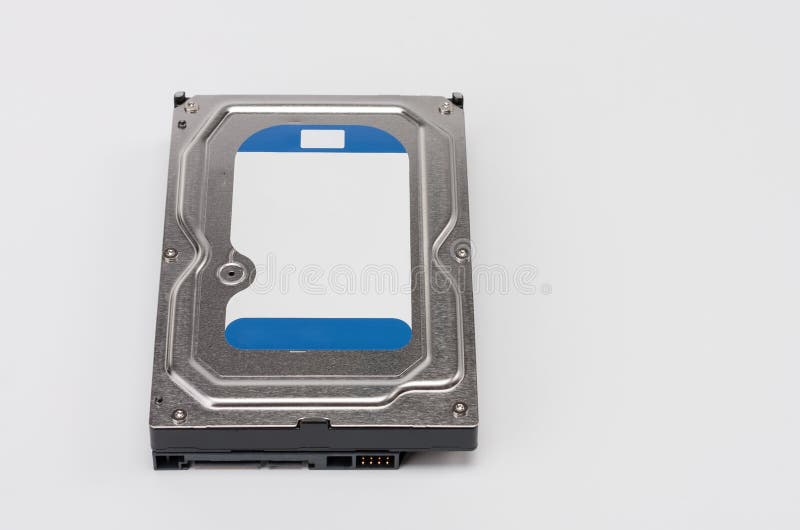 Internal Hard Drive on White Background Stock Photo - Image of disk ...