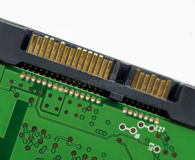 Internal Harddisk Drive in 3.5 Size Isolated on White Closed Up on the ...