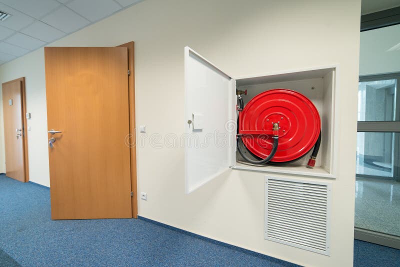Internal hydrant stock image. Image of office, modern - 117427239