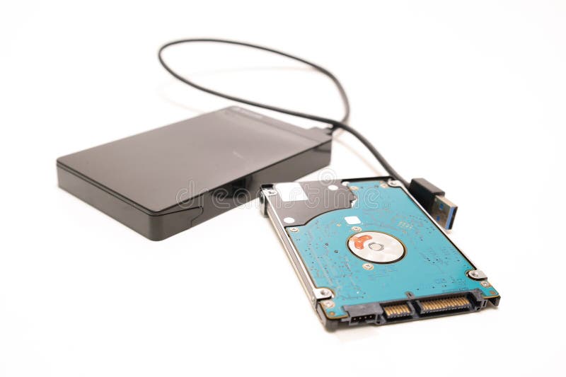 2.5 Inch Hard Disk Drive for Laptop or Computer on a Dark Paper ...
