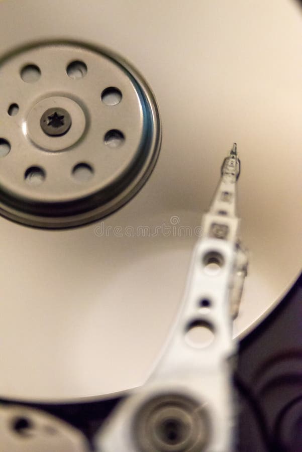 Internal Moving Parts and Electronics of a Typical Disc Hard Drive ...