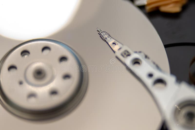 Internal Moving Parts and Electronics of a Typical Disc Hard Drive ...