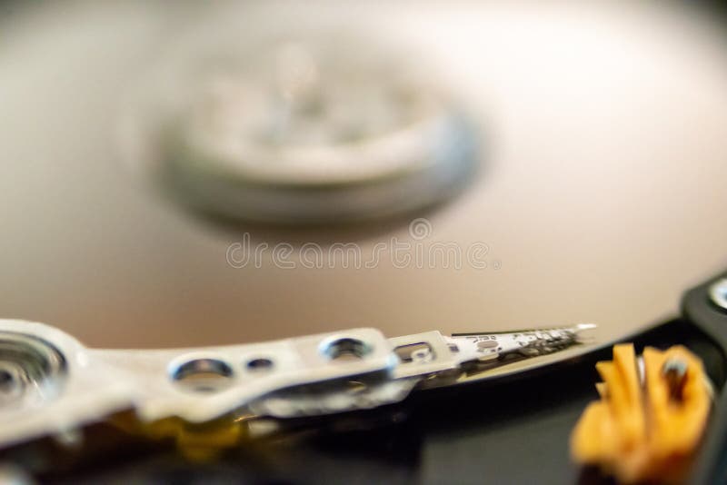 Internal Moving Parts and Electronics of a Typical Disc Hard Drive ...