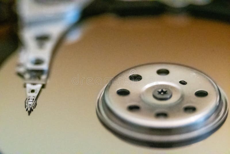 Internal Moving Parts and Electronics of a Typical Disc Hard Drive ...