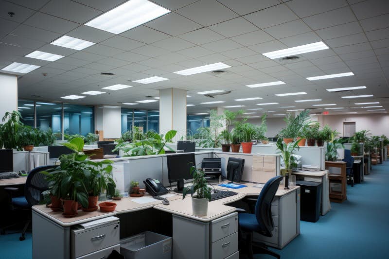 Internal Office Environment of a Business Company AI Generated Stock ...