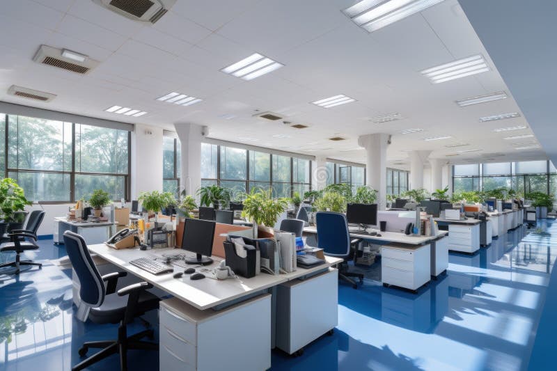 Internal Office Environment of a Business Company AI Generated Stock ...