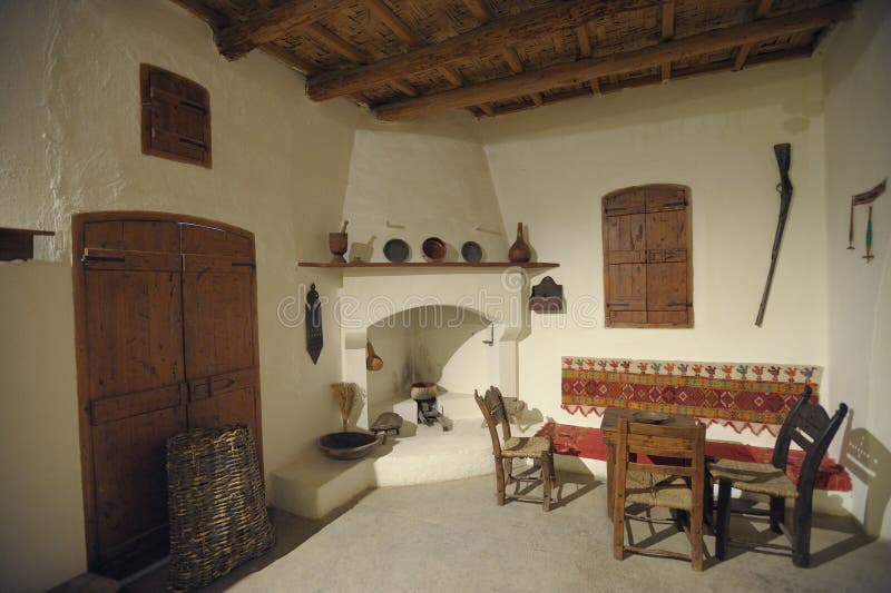 Traditional Romanian House Interior Editorial Stock Image - Image of ...