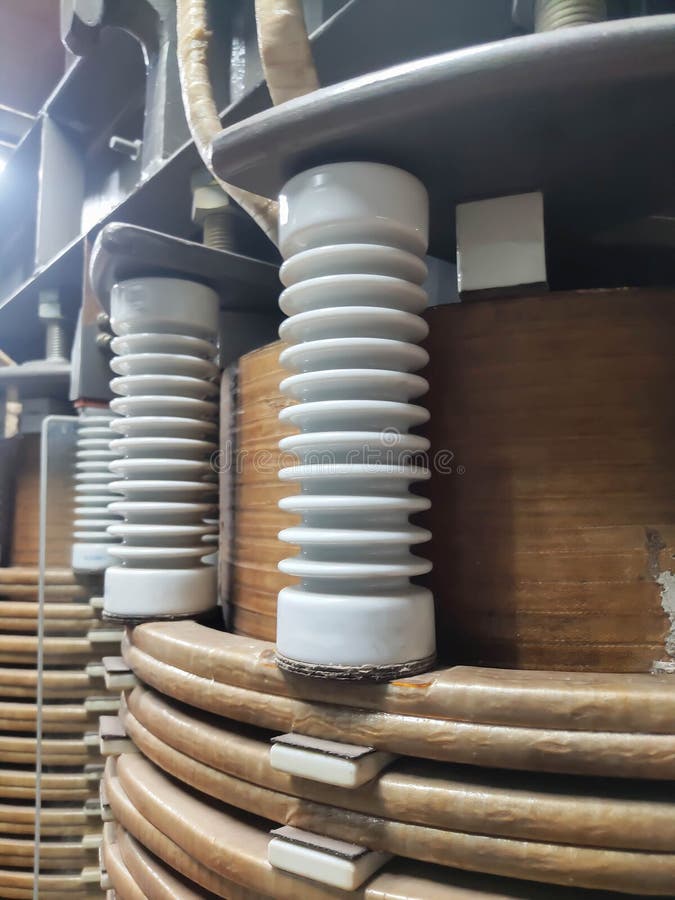 Internal Parts of Three Phase Distribution Transformer Stock Photo ...