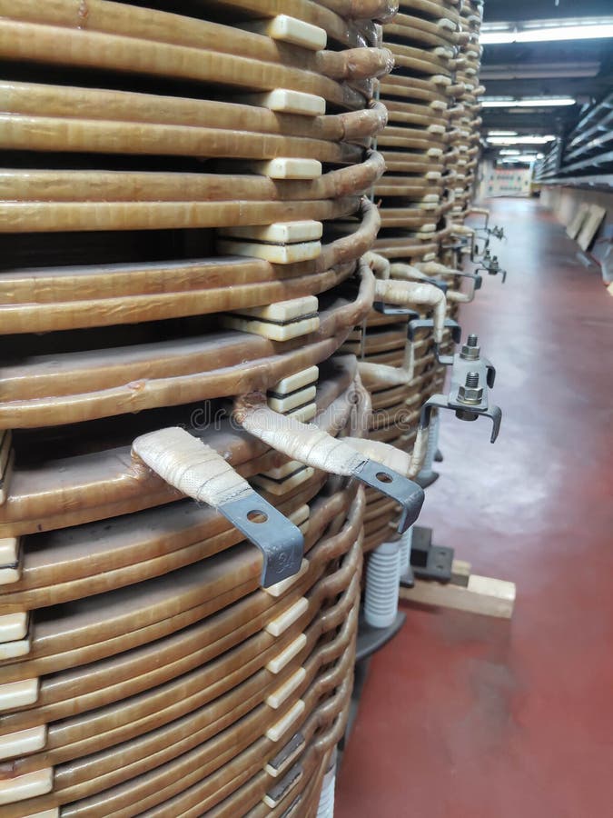 Internal Parts of Three Phase Distribution Transformer Stock Image ...