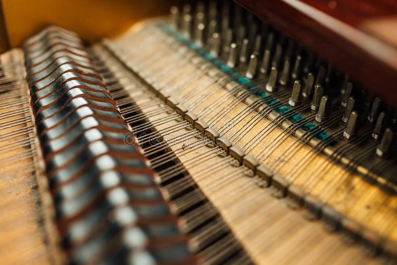 The Internal Parts of Grand Piano Strings Stock Photo - Image of music ...