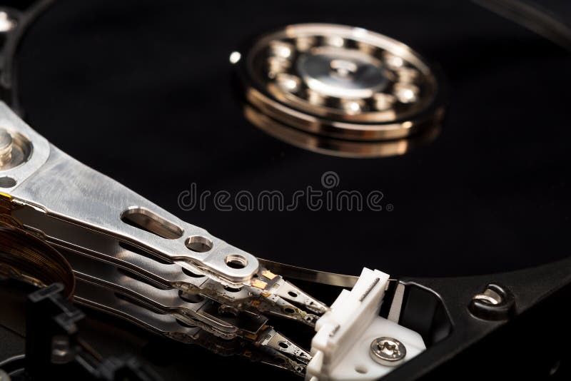 Internal Parts of the Hard Drive. HDD. Computer Memory. Modern ...