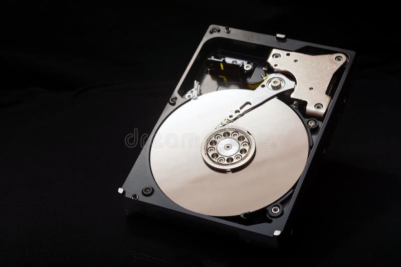 Internal Parts of the Hard Drive. HDD. Computer Memory. Modern ...
