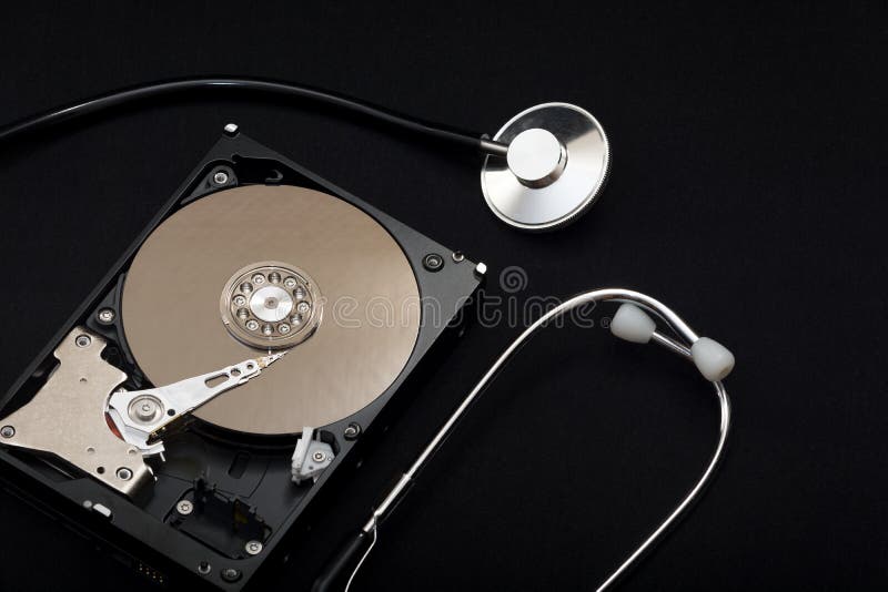 Internal Parts of the Hard Drive. HDD. Computer Memory. Modern ...