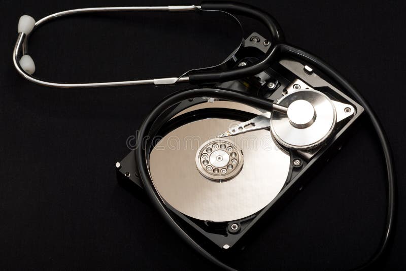 Internal Parts of the Hard Drive. HDD. Computer Memory. Modern ...