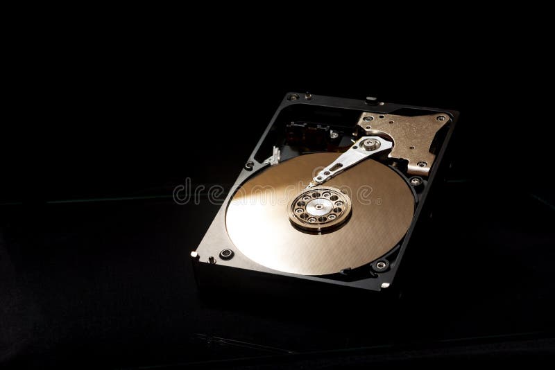 Internal Parts of the Hard Drive. HDD. Computer Memory. Modern ...