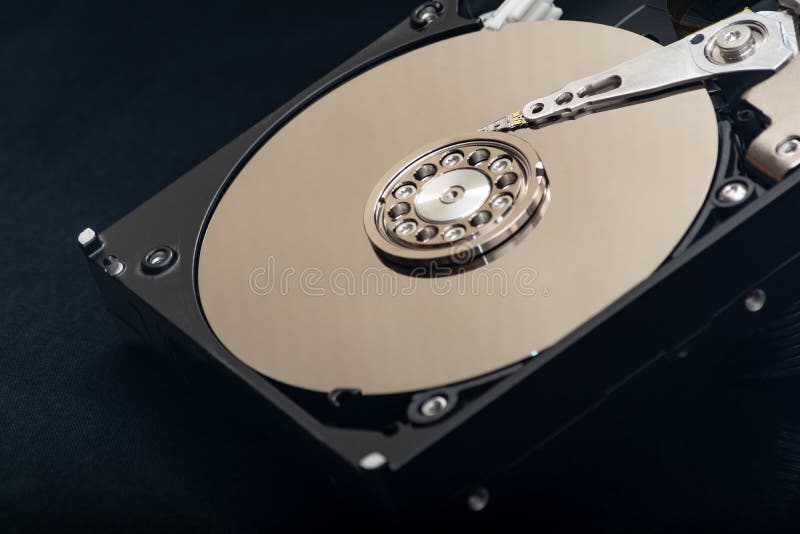 Internal Parts of the Hard Drive. HDD. Computer Memory. Modern ...