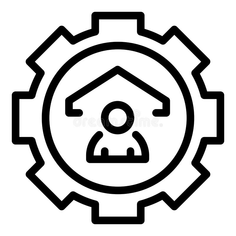 Internal Recruitment Icon, Outline Style Stock Vector - Illustration of ...