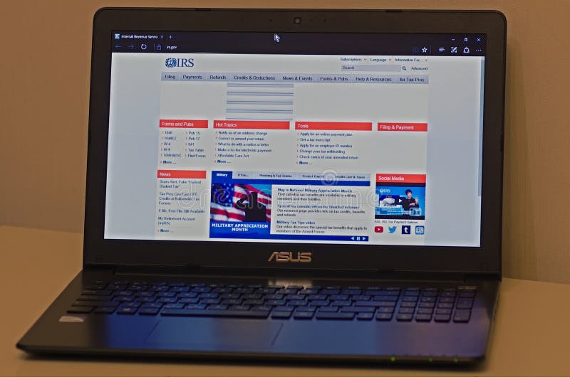 Internal Revenue Service editorial image. Image of notebook - 93437995