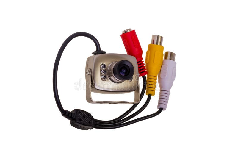 Internal Security Surveillance Camera with Night Vision LED Back Stock ...