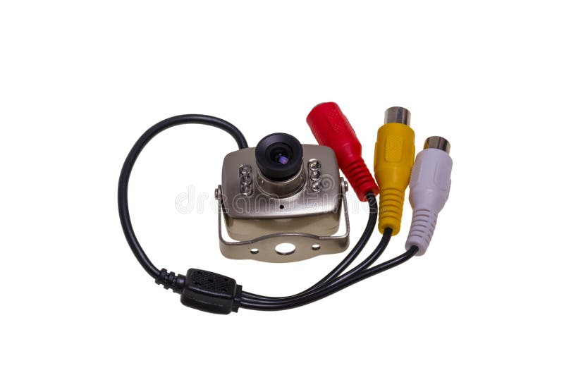 Internal Security Surveillance Camera with Night Vision LED Back Stock ...