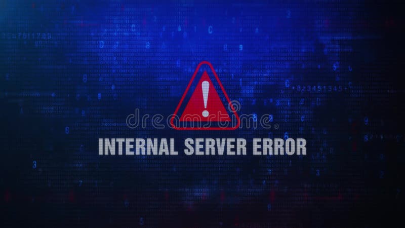 Server Error Warning Alert Screen Loop Blinking Glitch Animation. Stock ... Server Error Warning Alert Screen Loop Blinking Glitch Animation. Stock ...