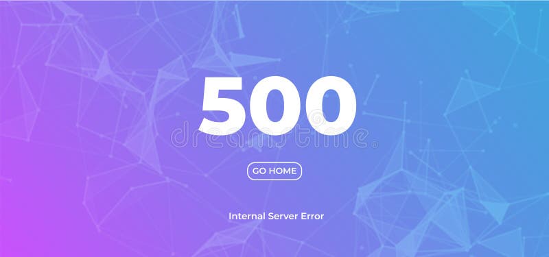 500 Internal Server Error. Vector Layout Template Stock Illustration ...