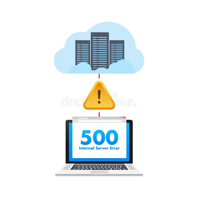 Internal Server Error. Website Error 500. Vector Stock Illustration ...