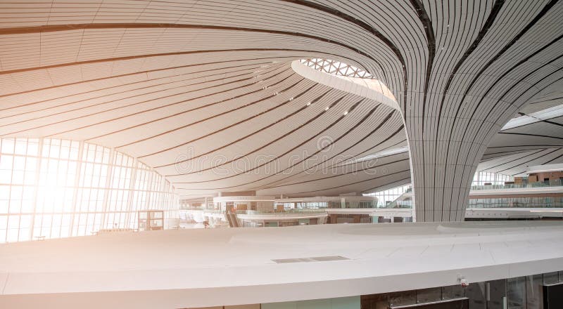The Internal Space Structure of the Terminal Building of Beijing Daxing ...