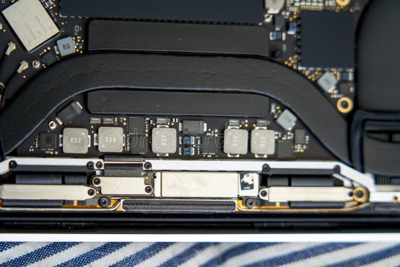 The Internal Structural Electronic Components of a Disassembled High ...