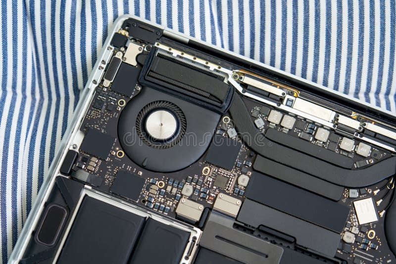 The Internal Structural Electronic Components of a Disassembled High ...