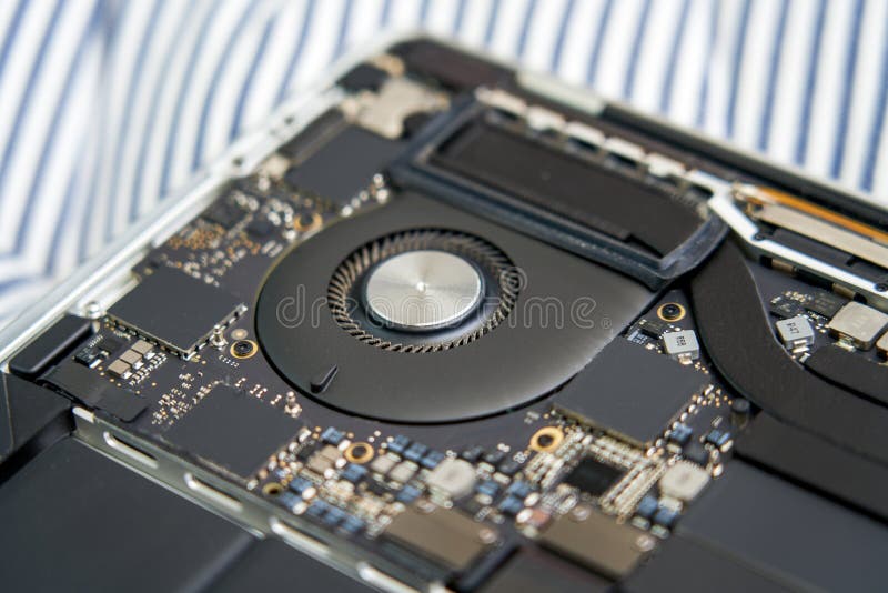 The Internal Structural Electronic Components of a Disassembled High ...