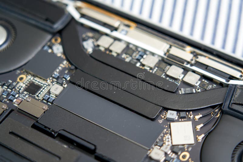 The Internal Structural Electronic Components of a Disassembled High ...