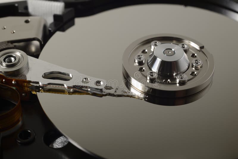 Internal Structure of a Computer Hard Drive Stock Image - Image of ...