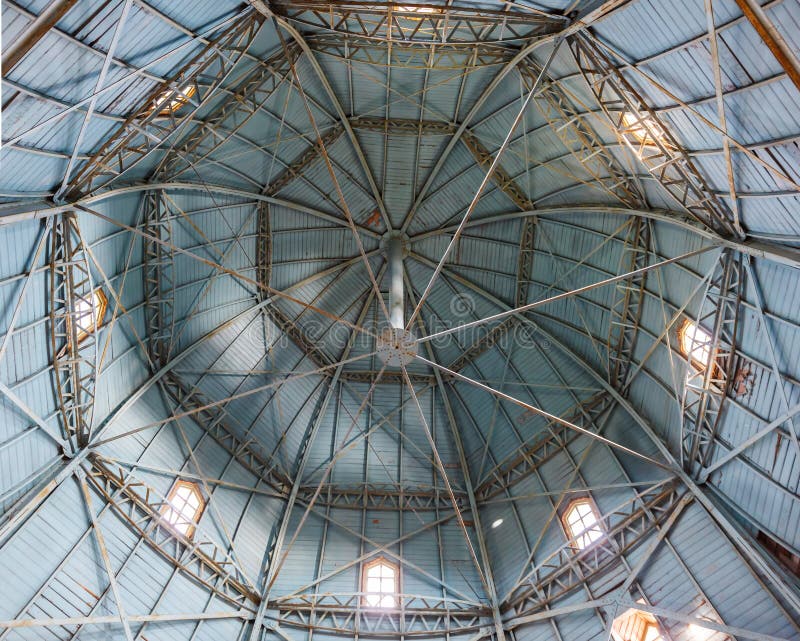 The Internal Structure of Dome in Old Tower. Stock Photo - Image of ...