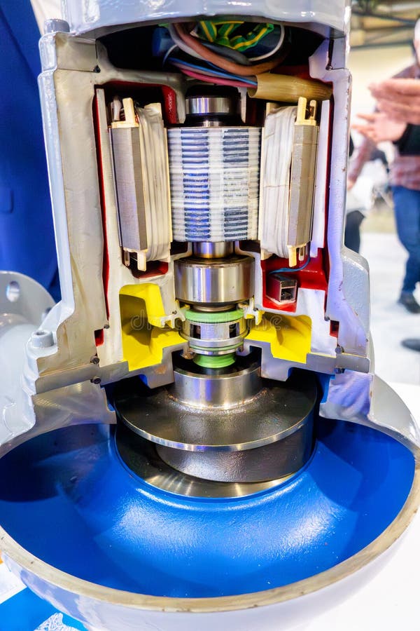 Internal Structure of an Electric Pump for Wells Stock Image - Image of ...