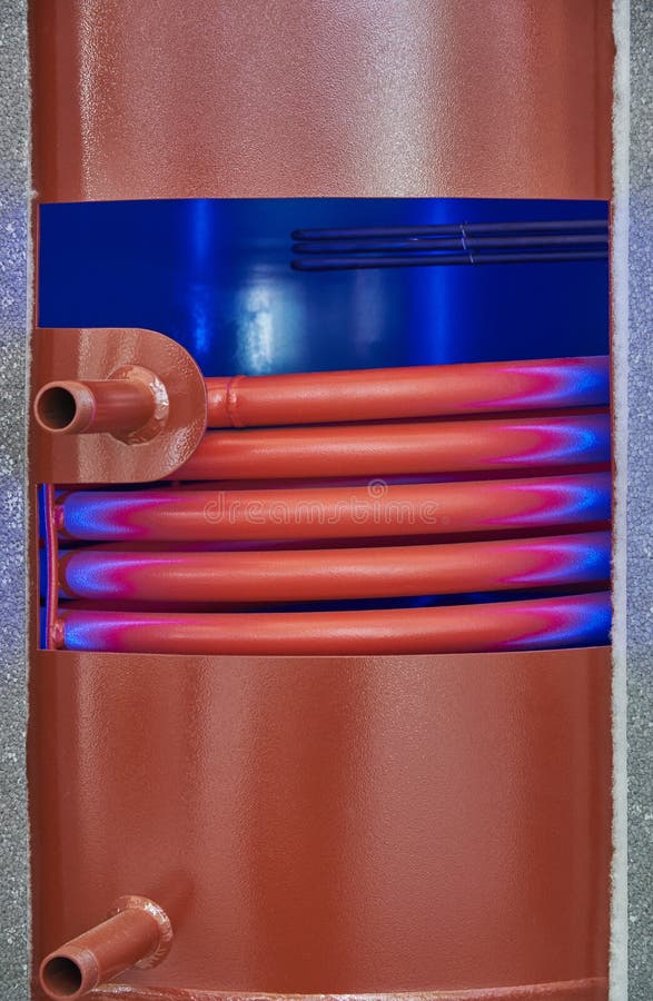 The Internal Structure of the Heat Tank for Heating Systems Stock Image ...