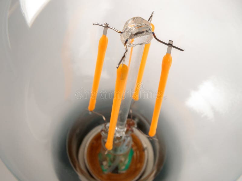 The Internal Structure of a Modern Led Energy-saving Lamp, Diode ...