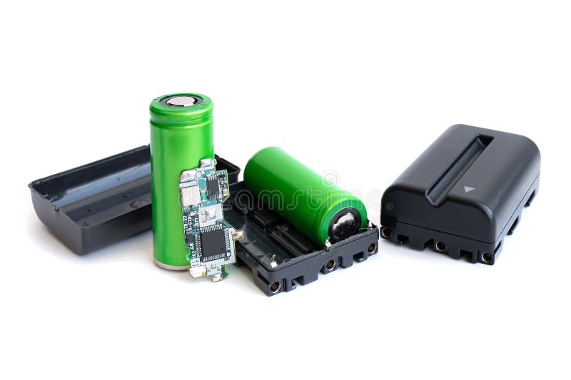 The Internal Structure of the Power Source the Battery for the Camera ...