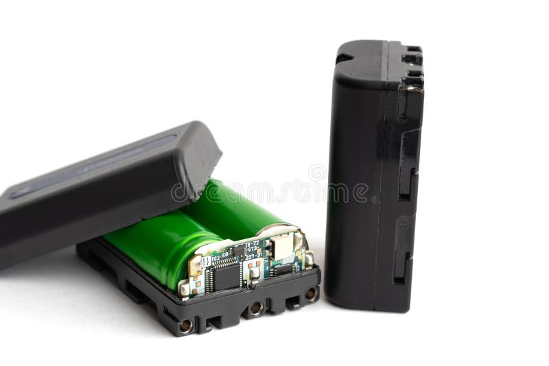 The Internal Structure of the Power Source the Battery for the Camera ...