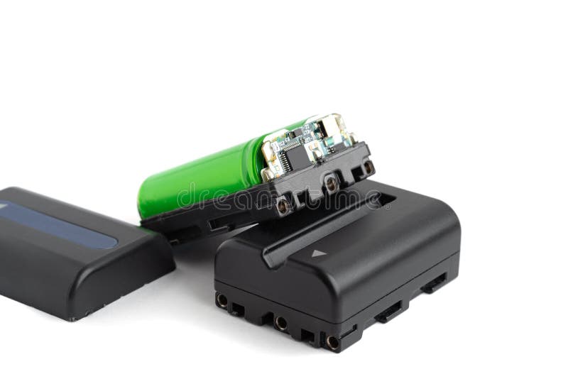 The Internal Structure of the Power Source the Battery for the Camera ...