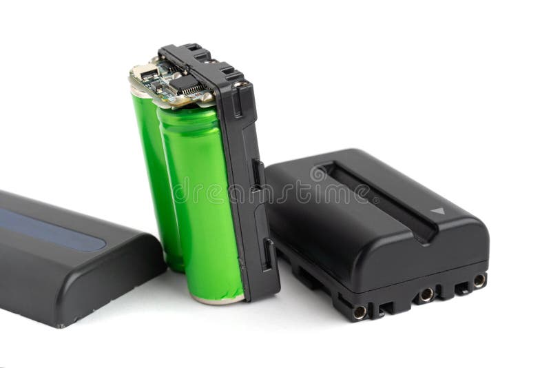 The Internal Structure of the Power Source the Battery for the Camera ...