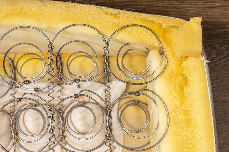 The Internal Structure of the Spring Mattress. Old Box-spring Mattress ...