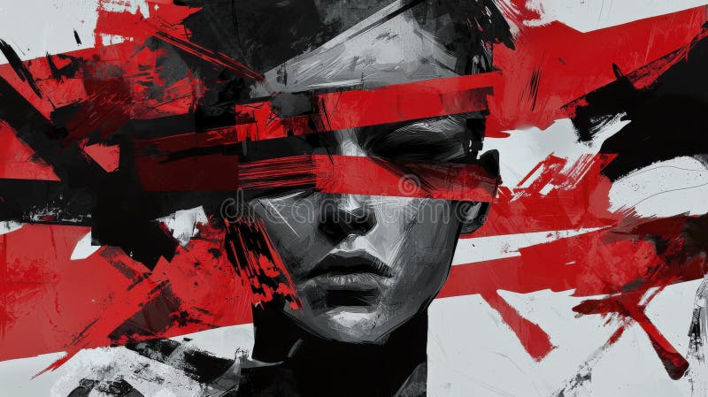 Internal Struggle Manifested Conceptual Artwork Abstract Expressionism ...