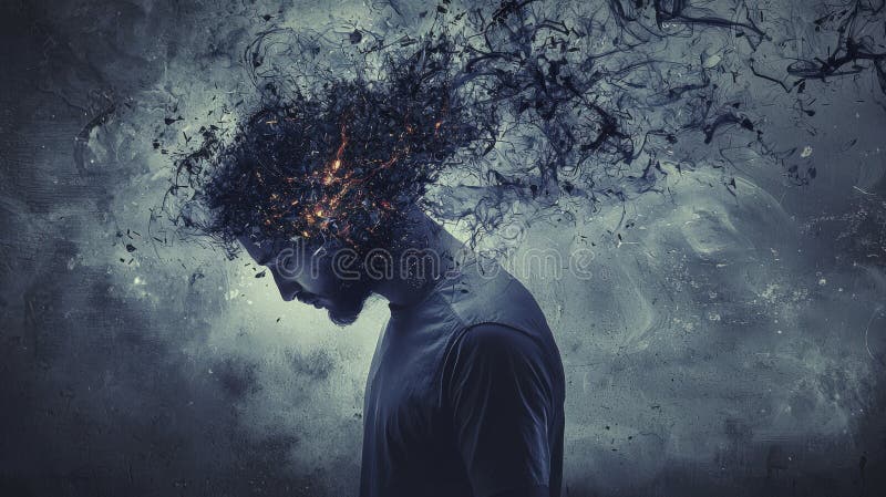 Internal Struggle and Transformation Conceptual Art Digital Creation ...