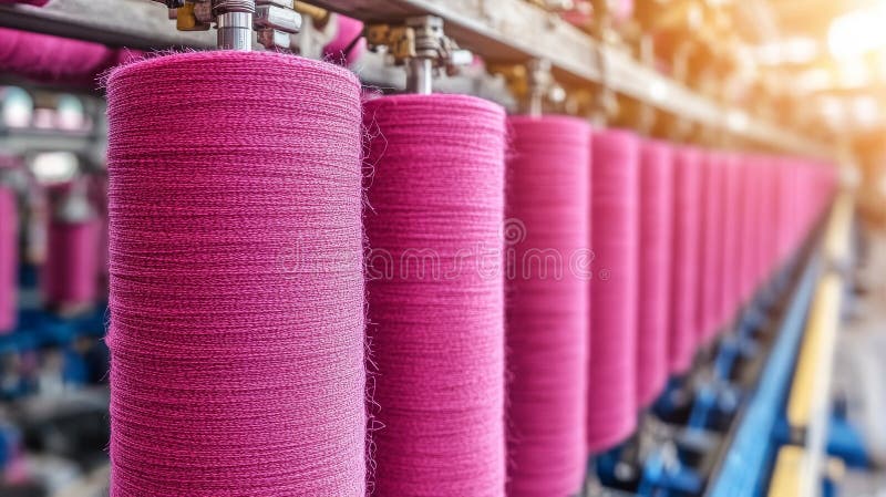Internal Supply Chain Concept: Close-up of an Advanced Printing Roll in ...