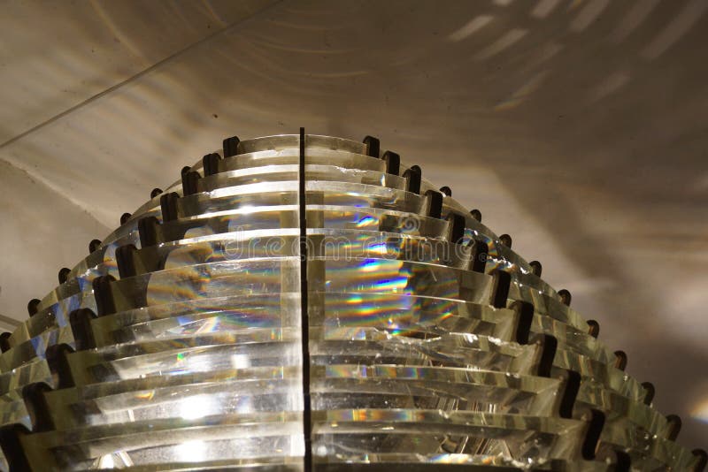 The Internal System of the Lighthouse Stock Image - Image of wharf ...